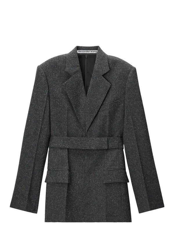 Alexander Wang Belted Blazer Dress - Charcoal