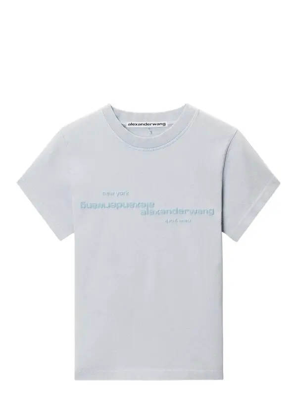 Alexander Wang Mirrored Logo Tee - Washed Sky