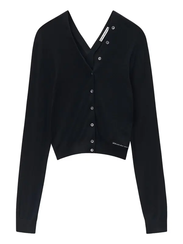 Alexander Wang Button-front Cardigan - Black