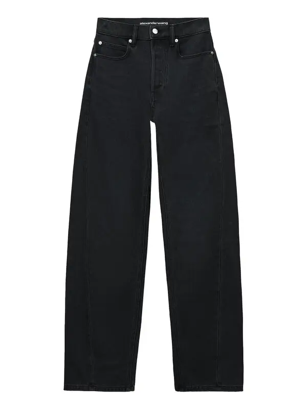 Alexander Wang Float Mid-rise Relaxed Jean - Faded Black