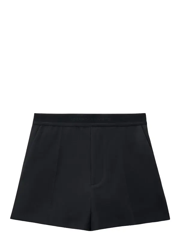 Alexander Wang Logo Elastic High-rise Mini Short - Dark Navy