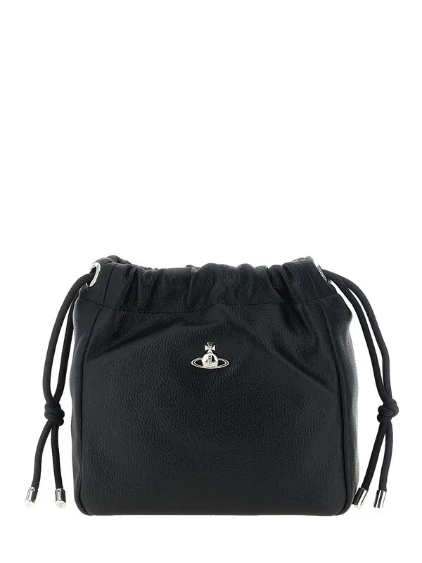 VIVIENNE WESTWOOD Hilary' Small Bucket Bag - Black