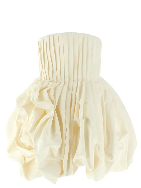 Carolina Herrera Pink Skirt Dress - White