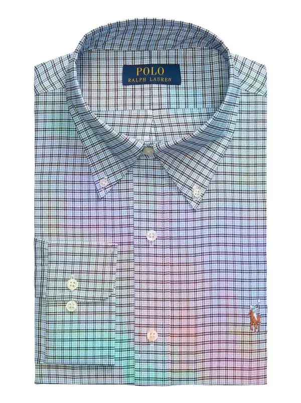 Polo Ralph Lauren Check-print Button-down Shirt - Blue