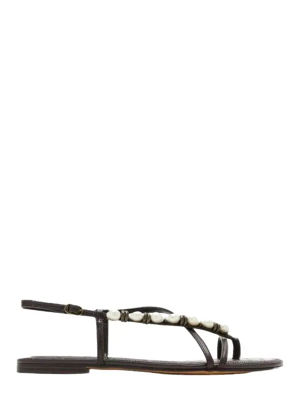 Sam Edelman Calla 2 Faux-pearl-embellished Sandals - Brown