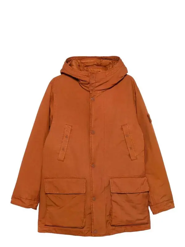 Stone Island Ghost Hooded Jacket - Orange