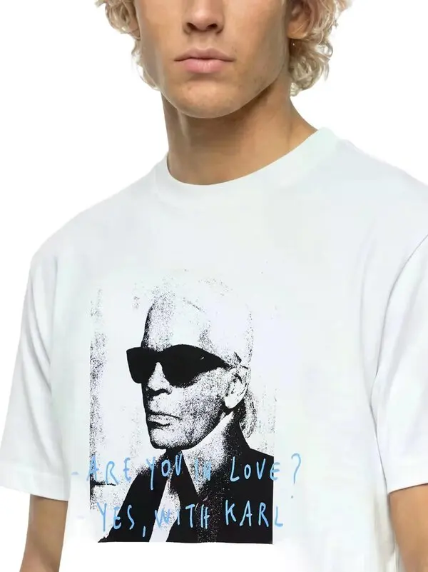 Karl Lagerfeld X Pietro Terzini Relaxed Karl T-shirt - White