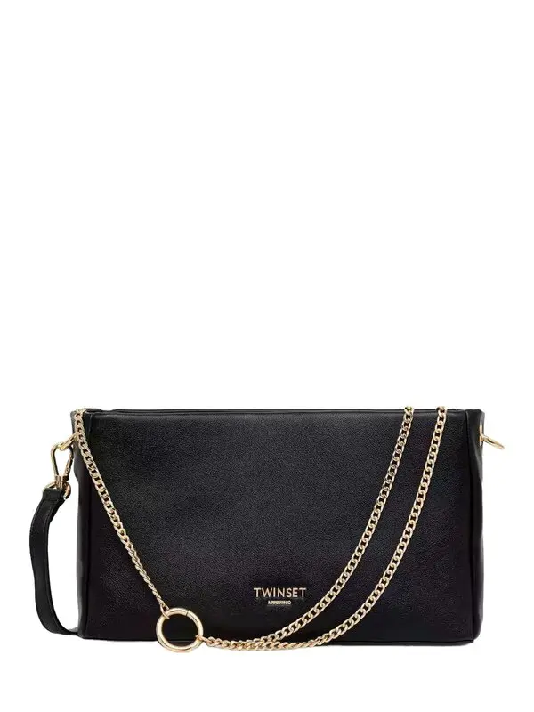 TWINSET Chain-link Shoulder Bag - Black