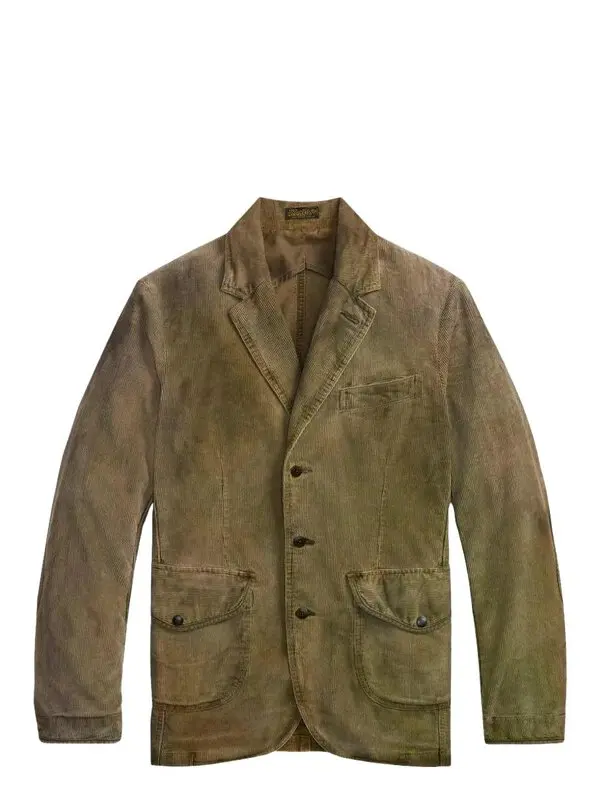 Ralph Lauren Corduroy Elbow-patch Cotton Blazer - Brown