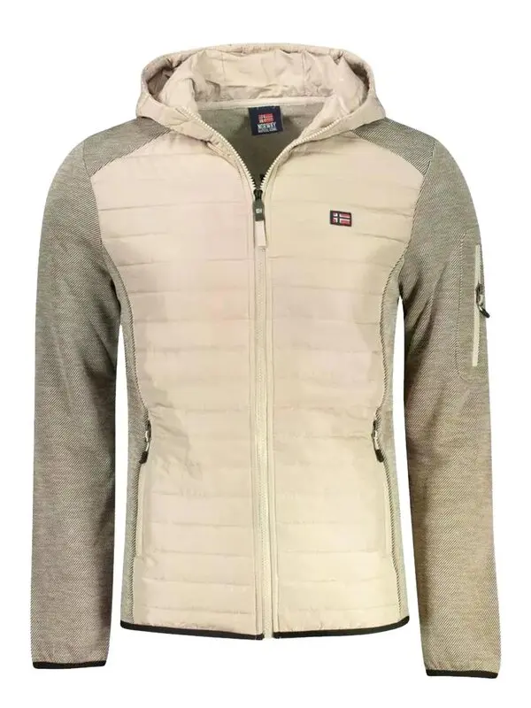 NORWAY 1963 Panelled Padded Jacket - Neutrals