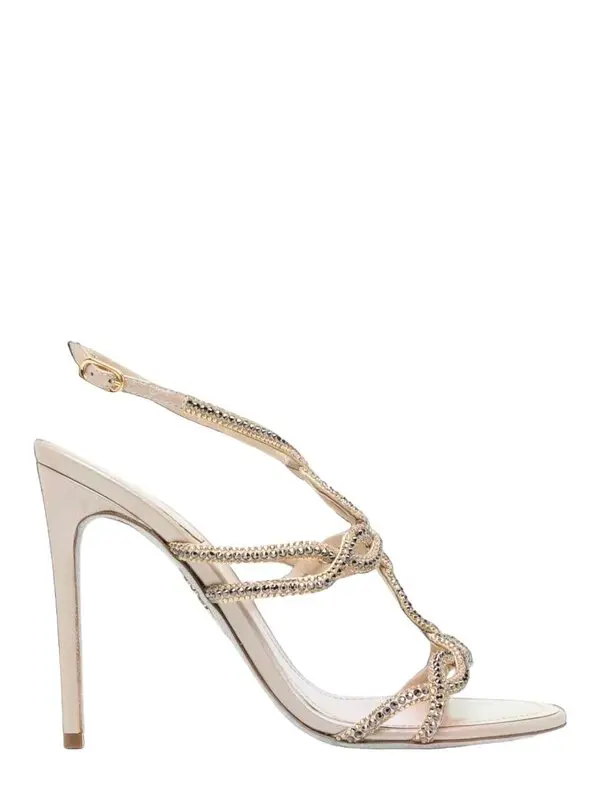 Rene Caovilla 105mm Dalilah Sandals - Neutrals
