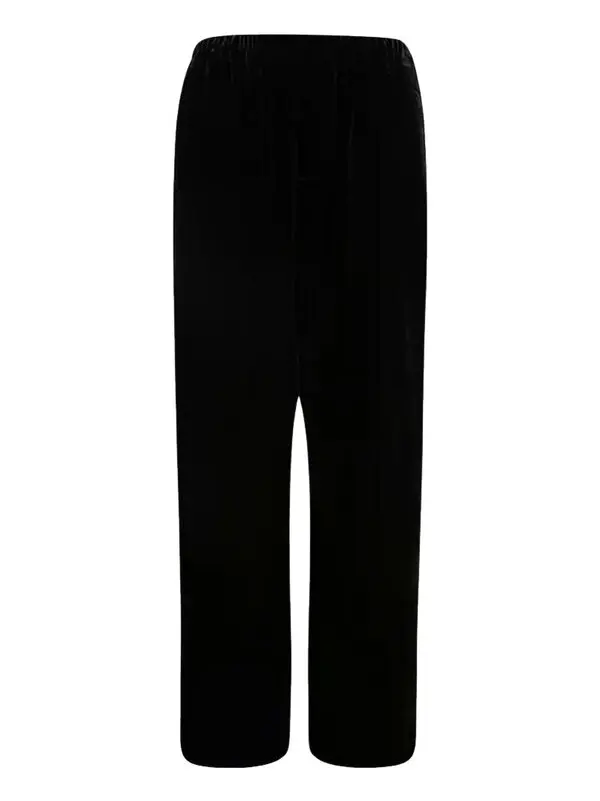 RÓHE Velvet Relaxed-fit Trousers - Black