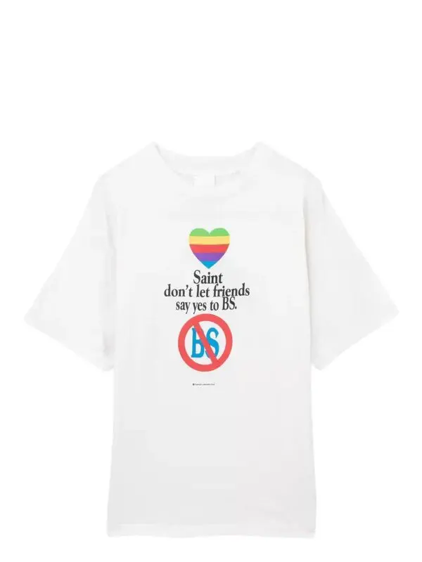 SAINT MXXXXXX Graphic-print T-shirt - White