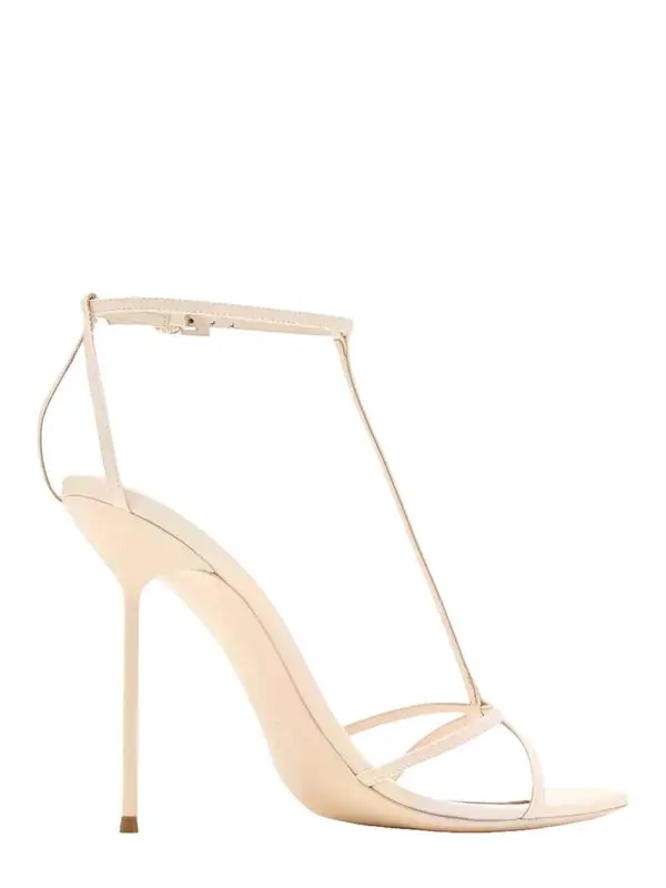 Paris Texas Lidia T-strap Heeled Sandals - Neutrals