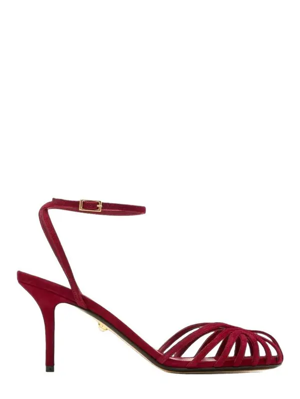 ALEVI MILANO Blake Caged Suede Sandals - Red