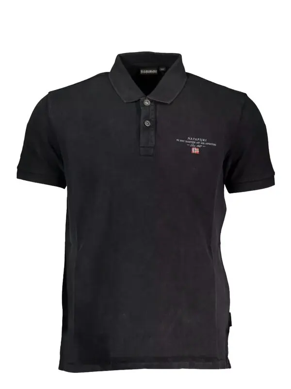 NAPAPIJRI Logo-embroidered Polo Shirt - Black