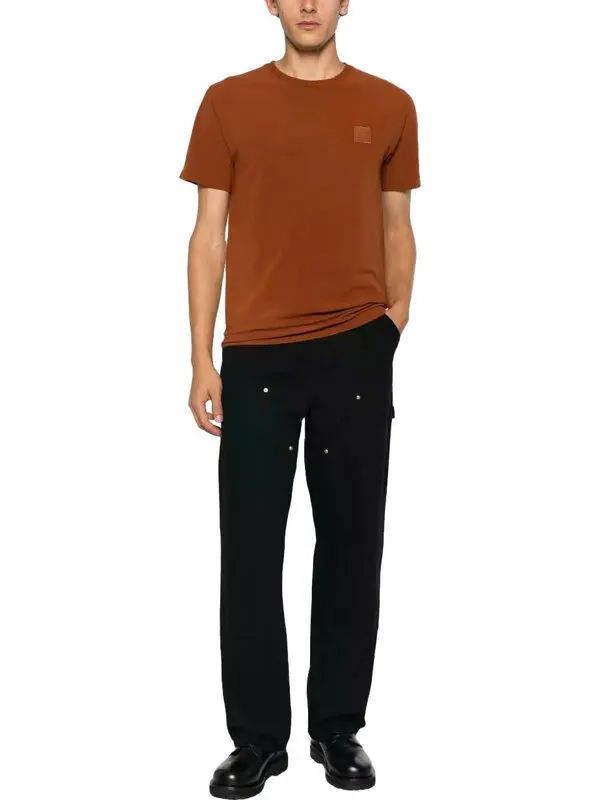 Stone Island Ghost Logo-patch T-shirt - Brown