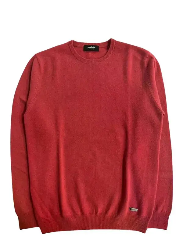 BALDININI Logo-plaque Crew-neck Sweater - Red