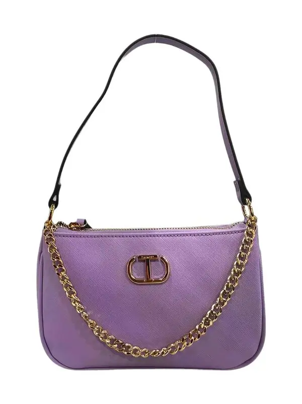 TWINSET Mini Petite Logo-plaque Shoulder Bag - Purple
