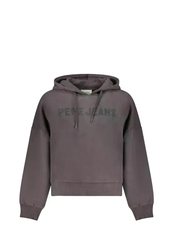Pepe Jeans Logo-print Drawstring Hoodie - Black