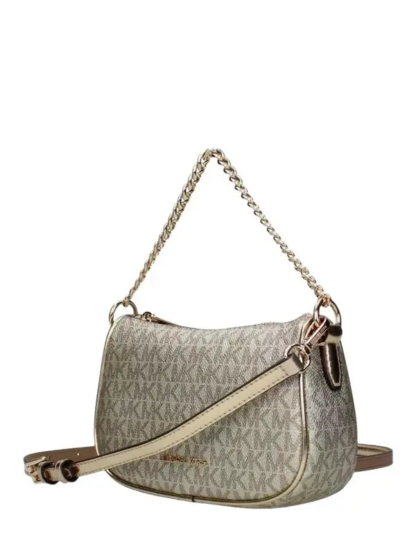 Michael Kors Monogram-print Metallic Tote Bag - Neutrals