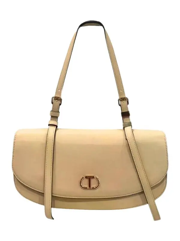 TWINSET Logo-plaque Shoulder Bag - Neutrals
