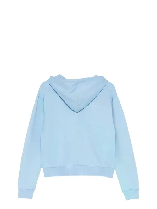SHUSHU/TONG Tie-front Bow Hoodie - Blue