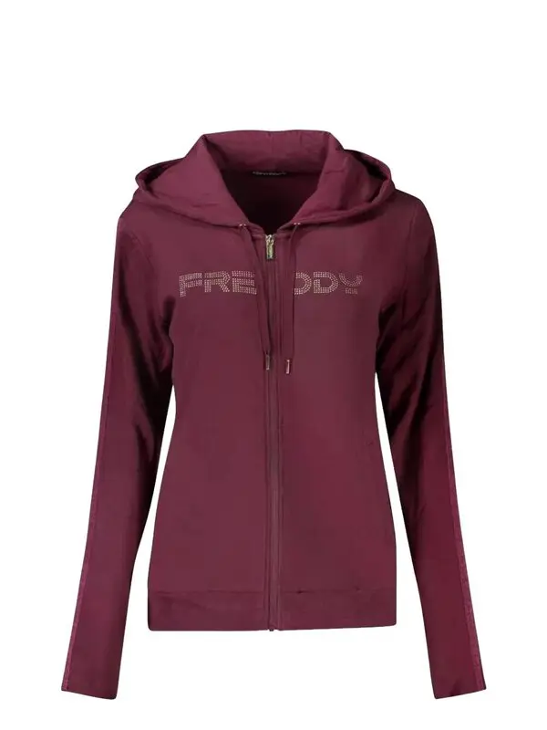 FREDDY Logo-embellished Zip-up Hoodie - Purple