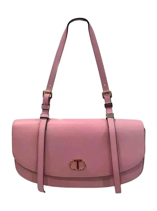 TWINSET Logo-plaque Shoulder Bag - Pink