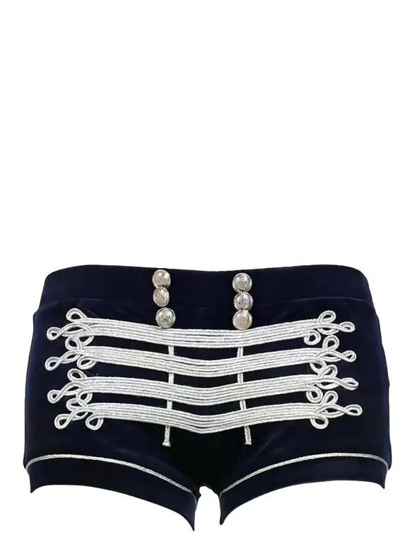 PRAYING Button-embellished Shorts - Blue