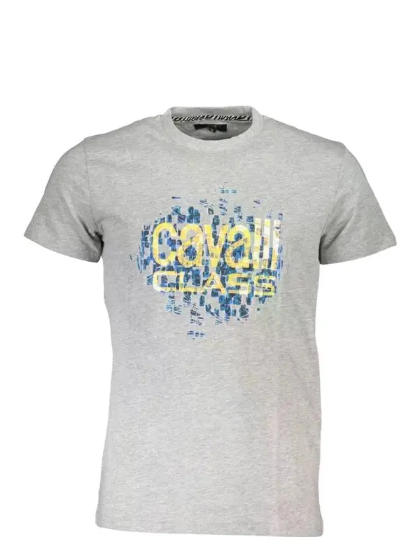 Roberto Cavalli Logo-print Cotton T-shirt - Grey