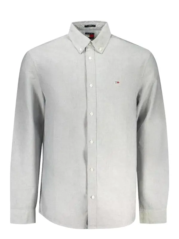 Tommy Hilfiger Logo-embroidered Shirt - Grey