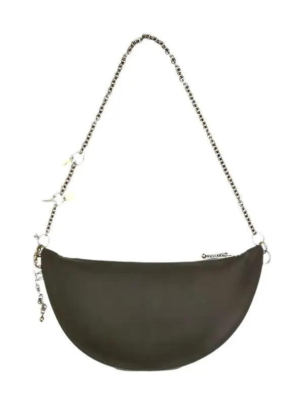 Chloé Charm-embellished Crescent-shaped Shoulder Bag - Green
