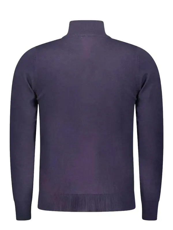 RIFLE Half-zip Wool Sweater - Blue