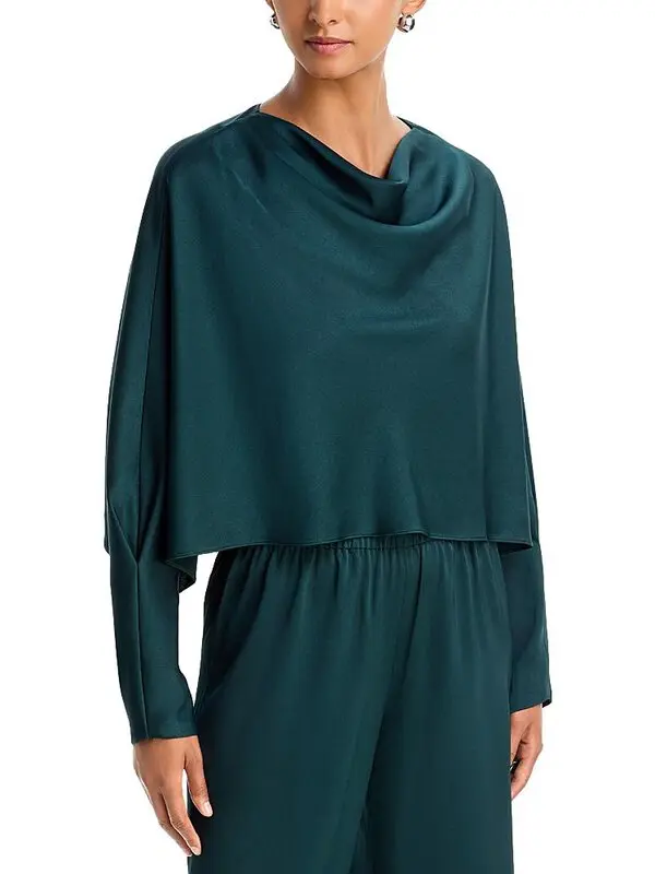 Simkhai Bearitz Cowl Neck Top - Dark Spruce