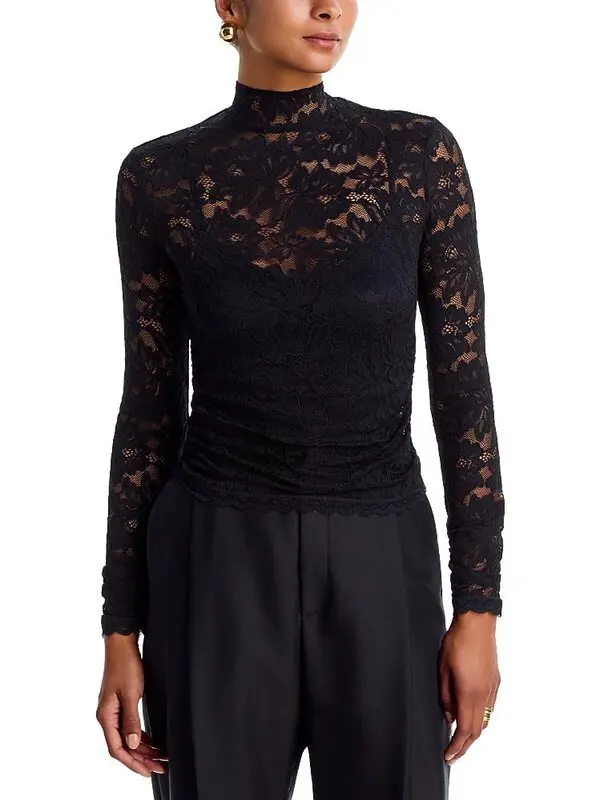 Simkhai Zurie Turtleneck Bodysuit - Black