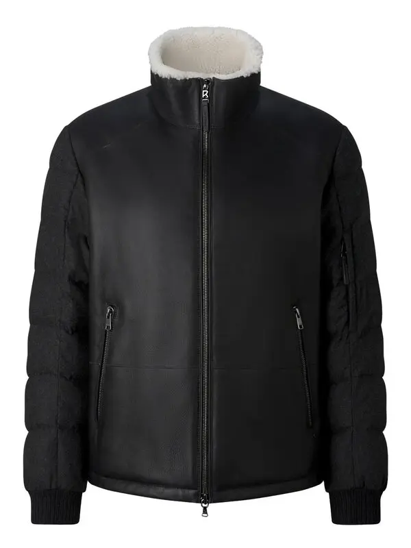 Bogner Aleco Quilted Leather Jacket - Black
