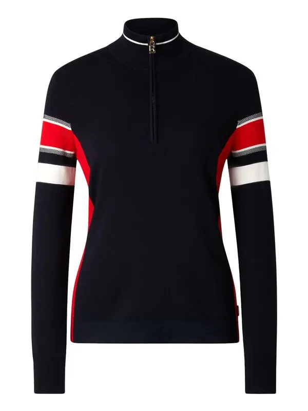 Bogner Lari Pullover - Navy/red