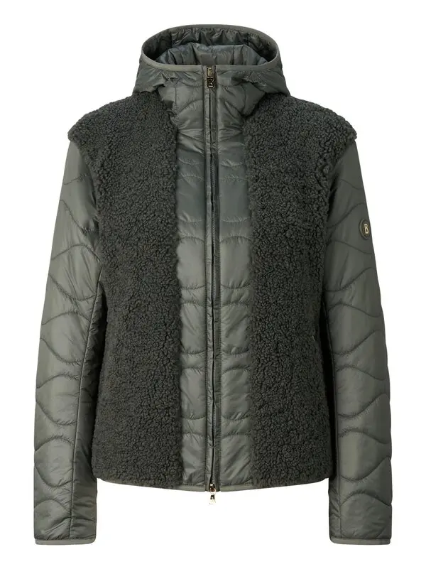 Bogner Bibi Teddy Quilted Jacket - Olive