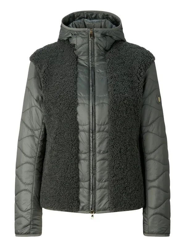 Bogner Bibi Teddy Quilted Jacket - Sage Grey
