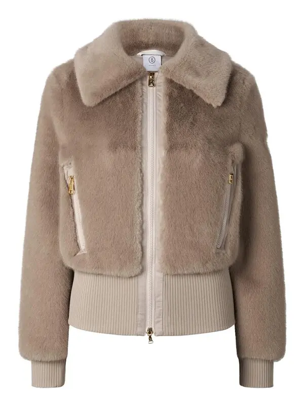 Bogner Jolyna Faux Fur Jacket - Camel
