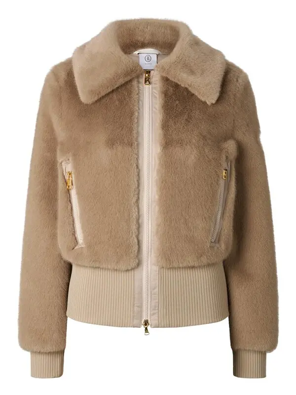 Bogner Jolyna Faux Fur Jacket - Camel