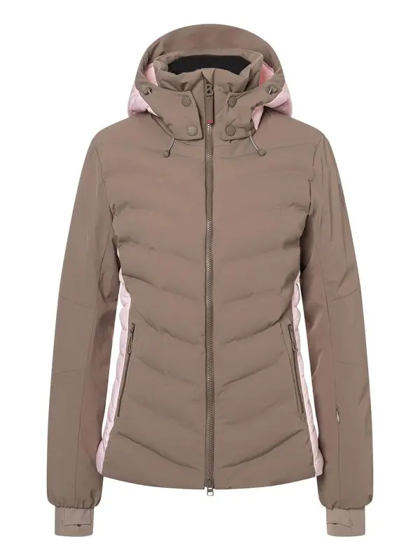 Bogner Janka Ski Jacket - Taupe/pink