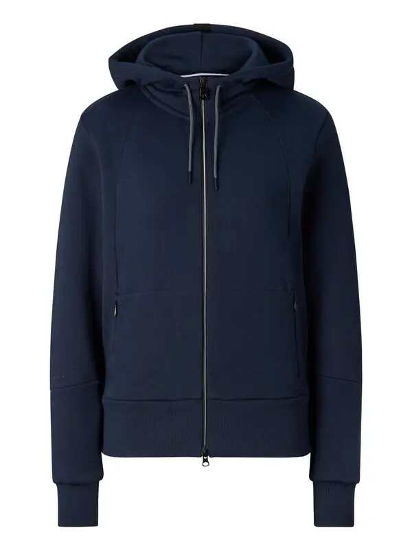 Bogner Nada Cotton Hoodie Jersey Jacket - Navy