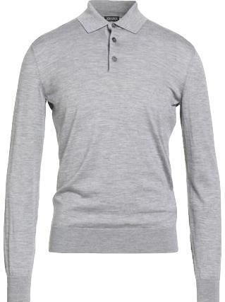 Zegna Sweater Size Cashmere, Silk - Light Grey