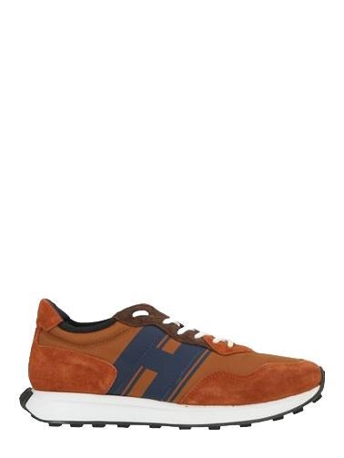 Hogan Sneakers Size Leather, Textile Fibers - Brown