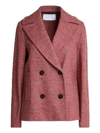 Harris Wharf London Coat Size Virgin Wool, Silk, Cotton, Viscose - Brick