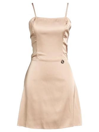 GAELLE PARIS Mini Dress Size Polyester, Elastane - Beige