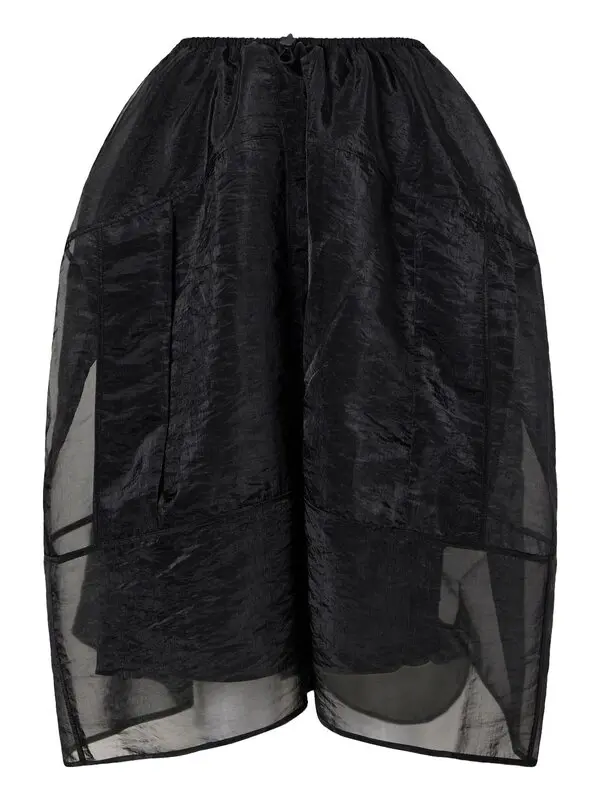 Cecilie Bahnsen Fosia Organza Midi Skirt - Black