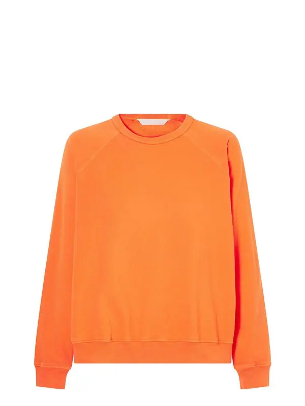 MOTHER The Biggie Concert Cotton Sweatshirt - Red